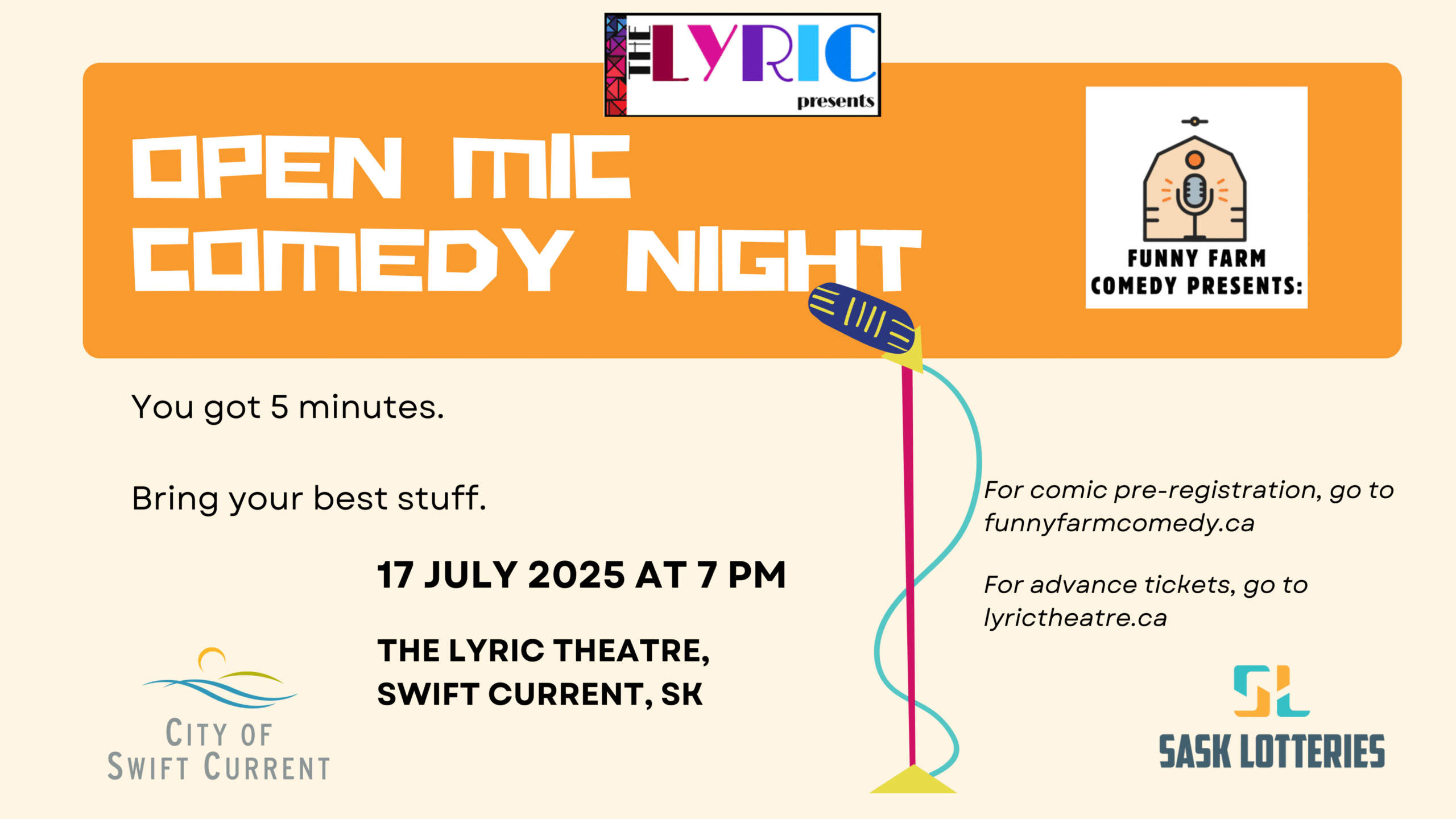 Funny Farm Comedy Open Mic Night! - The Lyric Theatre